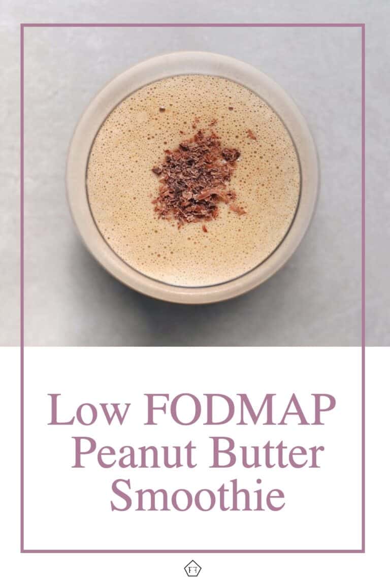 Low FODMAP Chocolate Peanut Butter Smoothie - The FODMAP Formula
